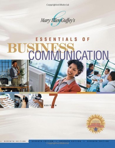 Essentials of Business Communication 7th (seventh) Edition by Guffey ...