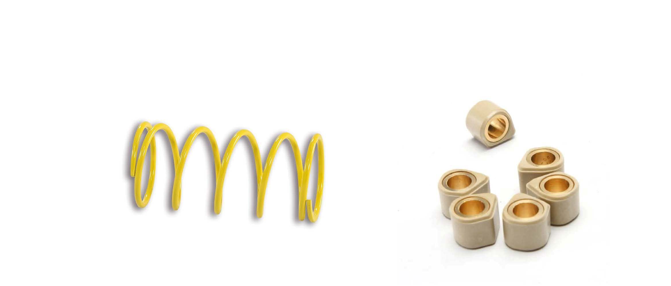 Buy Dr Pulley Sport Sliding Rollers + Malossi Contra Spring Combo for ...