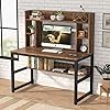 Amazon.com: TRIBESIGNS WAY TO ORIGIN Computer Desk with Hutch, 47 Inch ...