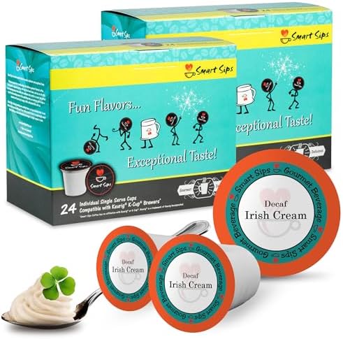 Amazon.com: Smart Sips, Decaf Irish Cream Coffee, Medium Roast ...