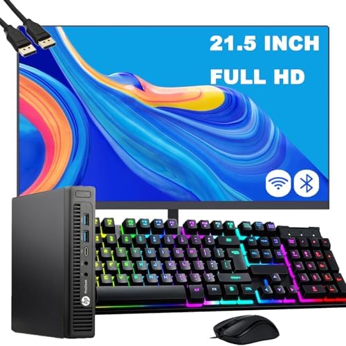 Amazon.com: HP Prodesk 600 G2 Micro Desktop Computer Mini PC with 21.5 ...