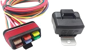 Amazon.com: GEP Universal Pre-Wired Waterproof ATM Mini 6 Fuse Panel 80 ...