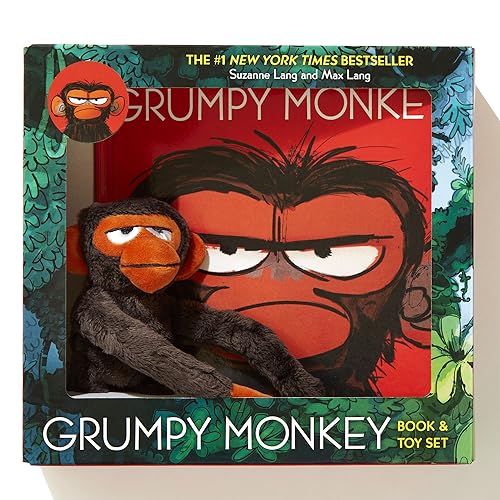 Snapklik.com : Grumpy Monkey Book And Toy Set