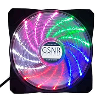 GSNR Efficient 120x120x25mm RGB LED Cabinet Cooling Fan for PC Cabinets ...