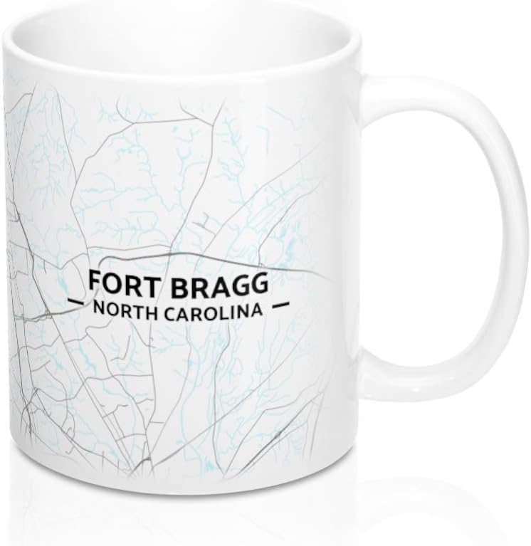 Amazon.com: Hometown Bias Fort Bragg, North Carolina NC Map Mug (11 oz ...