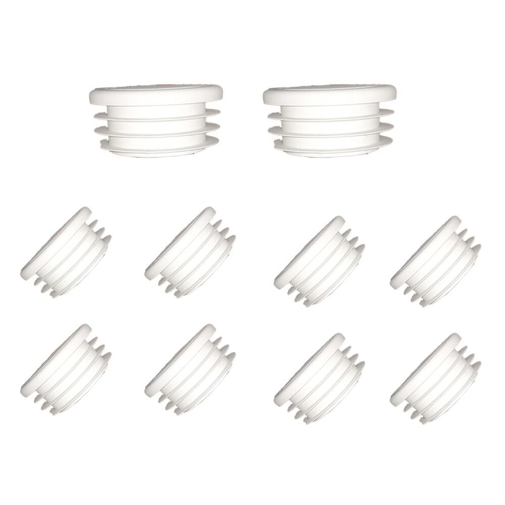 30mm White Plastic Plugs, Black Round Tube Covers, Inner End Caps for ...