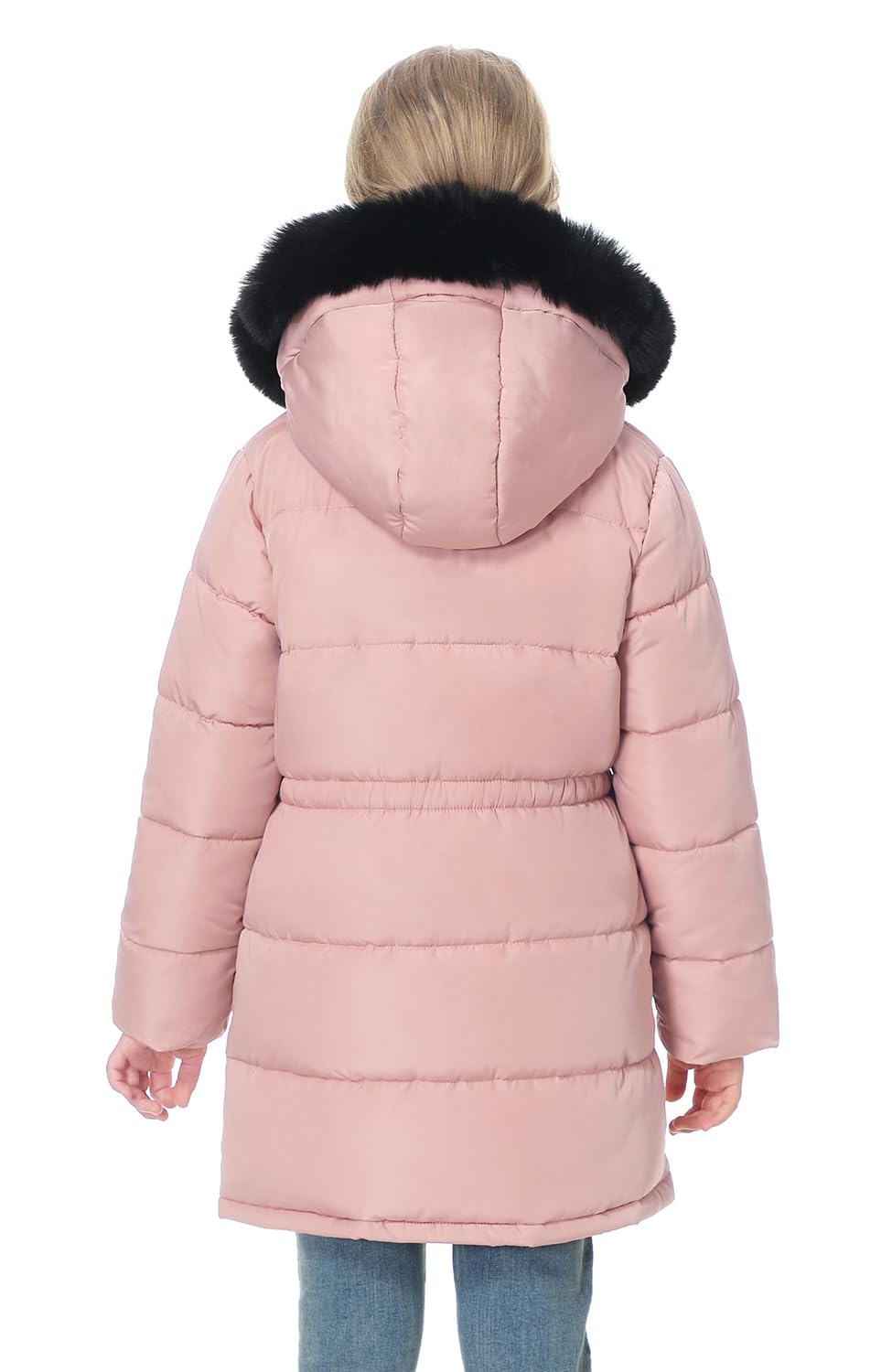 Snapklik.com : Girls Long Winter Coat Water Resistant Parka Kids Warm ...