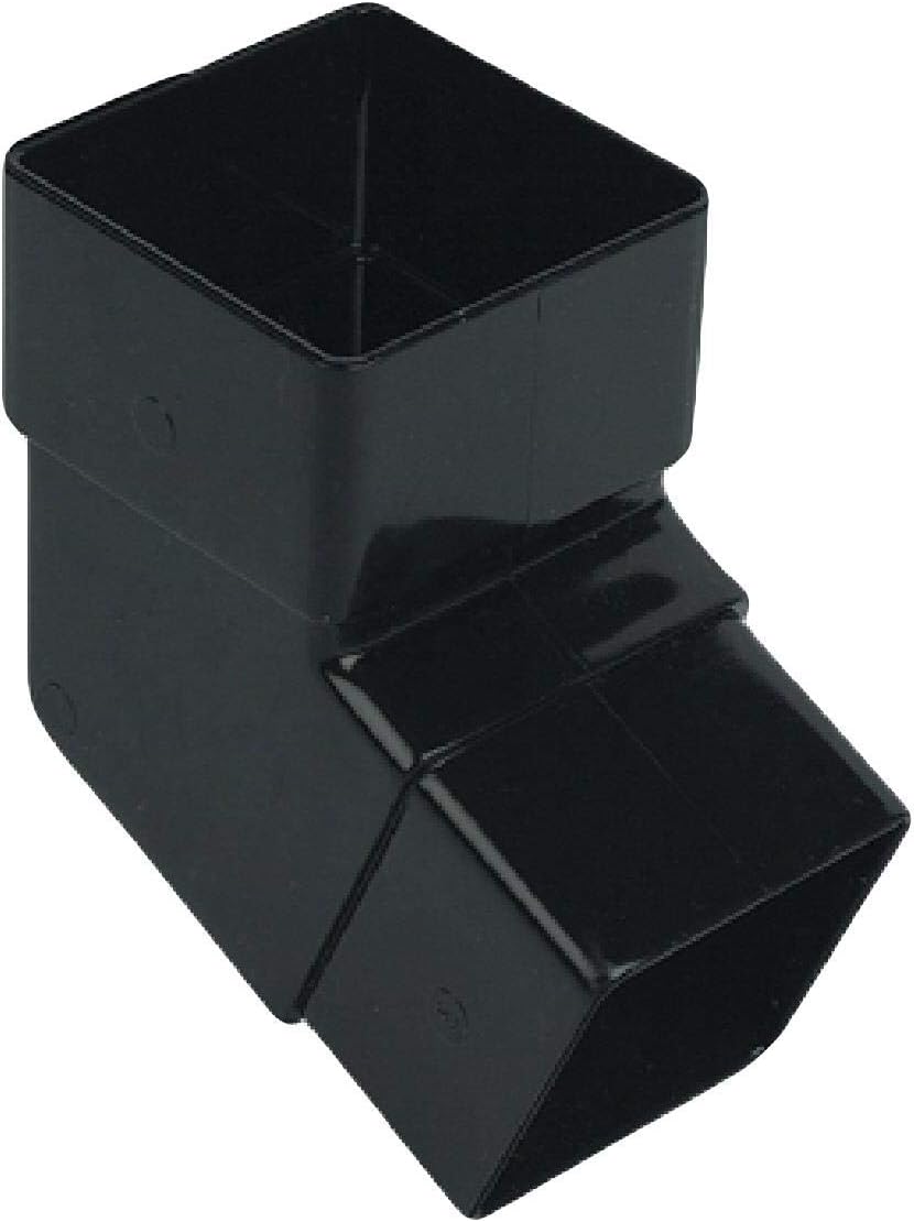 Freeflow Black Square Downpipe 112.5 Degree Offset Bend, Rain Water ...