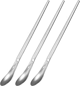 Amazon.com: uxcell Set of 3 Long Handle Spoon, 10-Inch Stainless Steel ...