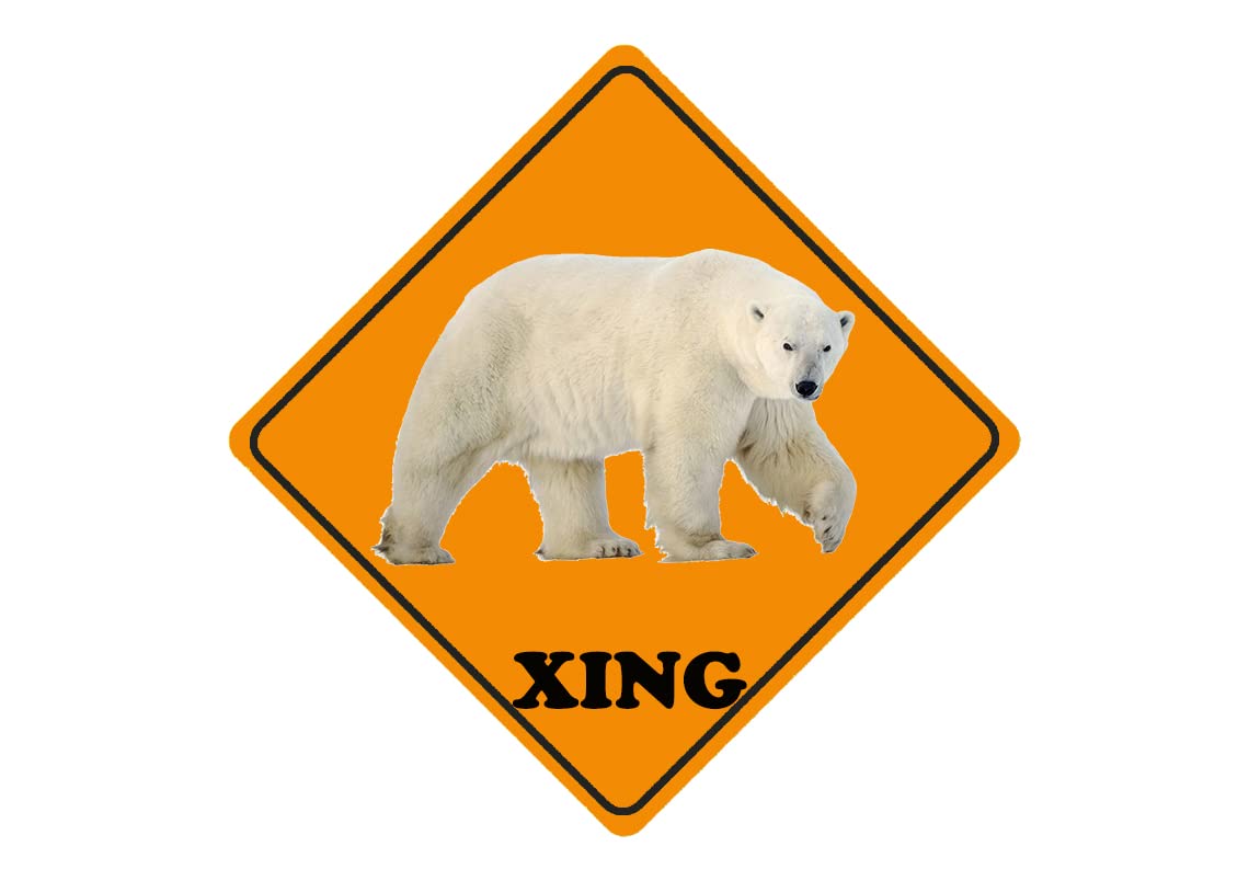 Polar Bear Crossing Sign