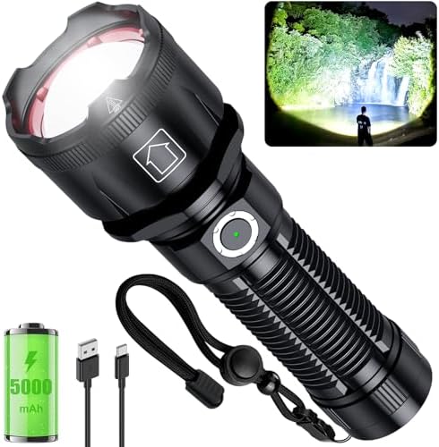 Large Size & High Powered Flashlight, Flashlights High Lumens 1000000 ...