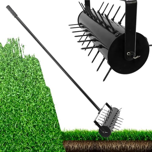 Amazon.com : Updated Lawn Aerator, Heavy Duty Rolling Lawn Aerator Tool ...