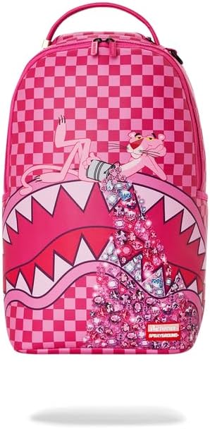 Amazon.com | Sprayground Pink Panther Just Doin My Job Backpack, One ...
