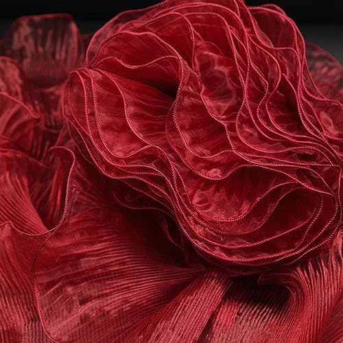 Ruffled Lace Trims 3 Yards, Pleated Laces Fabric Trim, Organza Ruffled ...