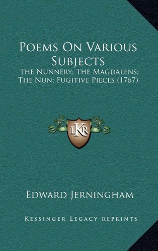 Amazon.com: Poems On Various Subjects: The Nunnery; The Magdalens; The ...