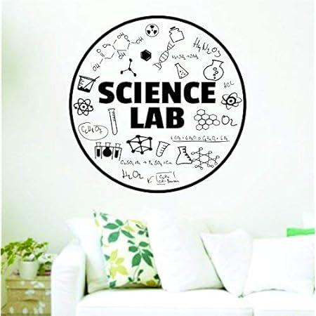 Amazon.com: Science Lab Wall Decal Sticker Wall Decal Sticker Vinyl ...