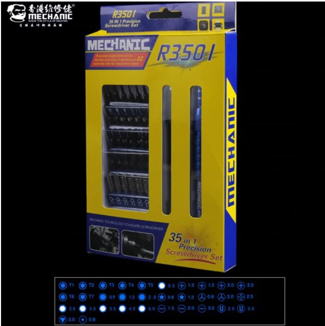 MECHANIC R3501 35-IN-1 S2 ALLOY STEEL ADJUSTABLE SCREWDRIVER KIT ...