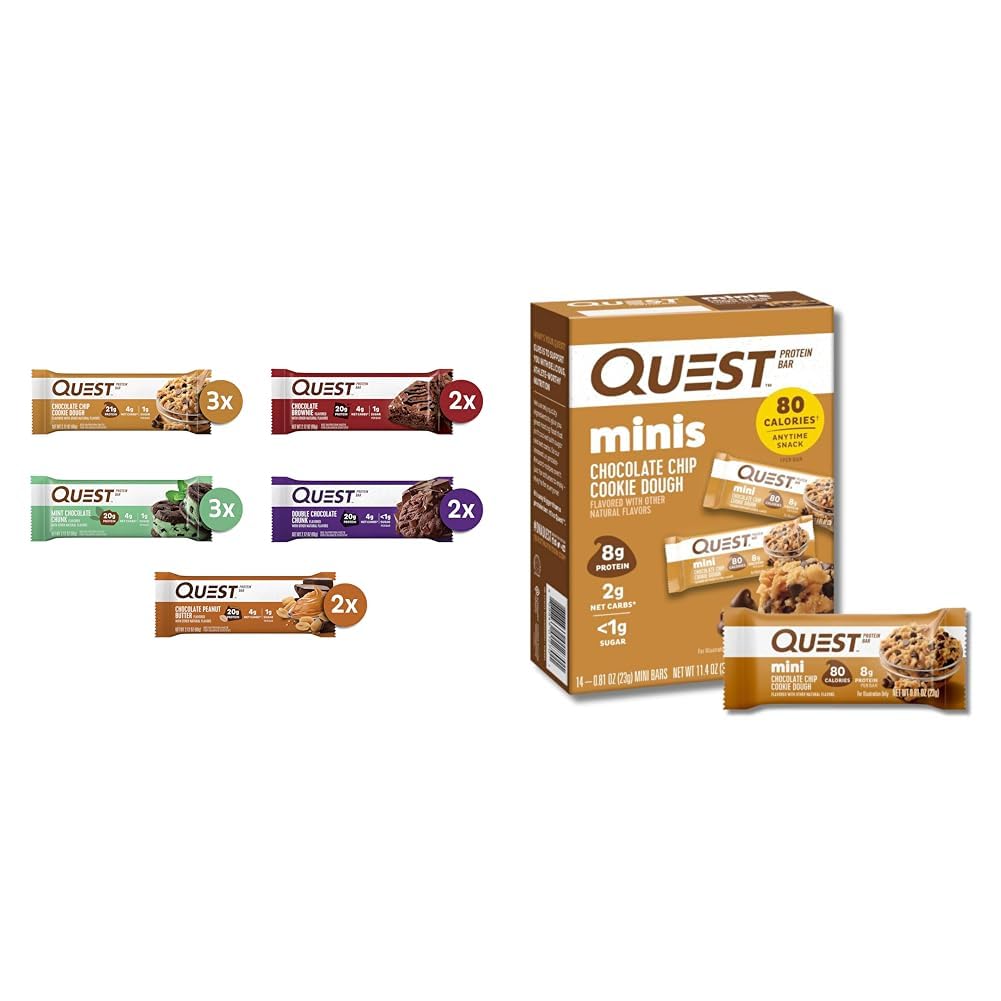 Amazon.com: Quest Chocolate Lovers Protein Bar Variety Pack with Mini ...