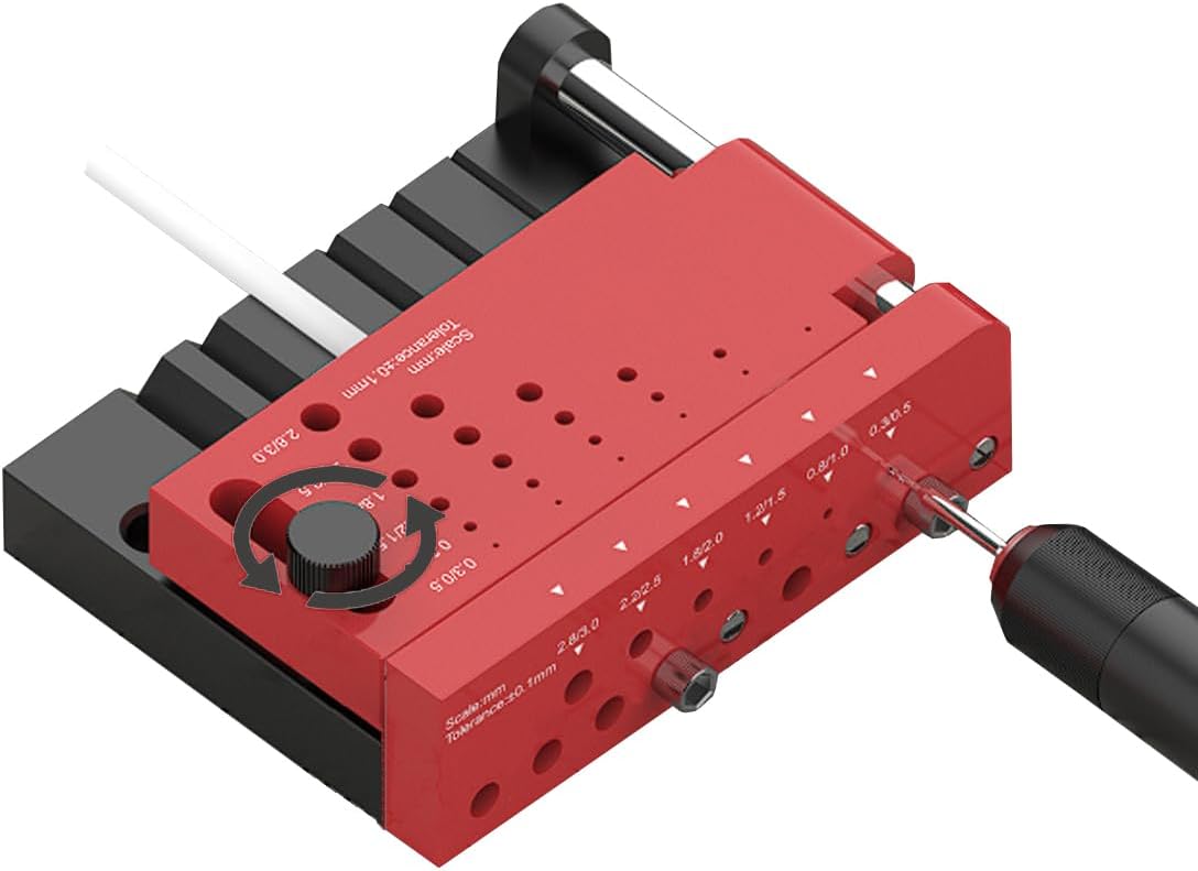 Round Rod Center Locator Drill Guide Jig,Dowel Jig Kit Drill Guide Self ...