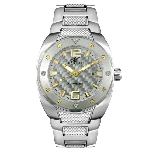 Magico Men's W51562O The Carbomatic Collection Carbon Fiber Automatic ...