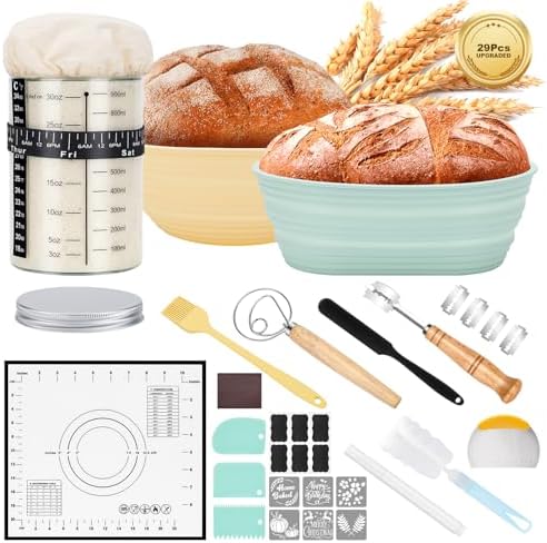 Amazon.com: Angadona Sourdough Starter Kit, Sourdough Bread Baking ...
