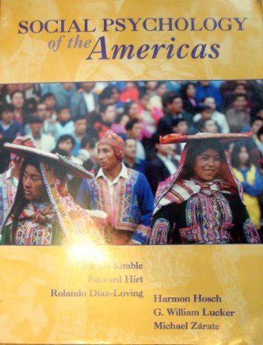 Amazon.com: Social Psychology of the Americas: 9780536027368: Kimble ...
