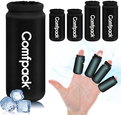 Amazon.com: Comfpack Finger Ice Sleeves, 4PCS Finger & Toe Cold Gel Ice ...