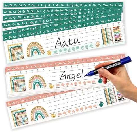 Amazon.com: Desk Name Tags for Classroom -25 Student Name Plates for ...