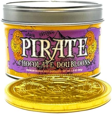 Amazon.com: XL Pirate Chocolate Doubloons – 10 Extra Large Belgian Milk ...