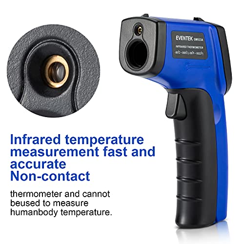 Snapklik.com : Infrared Thermometer, Eventek IR Laser Thermometer Gun ...
