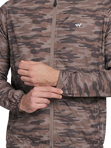 Buy Wildcraft Men's Windcheater Bomber Jacket Brown Camo 42244 (Medium ...