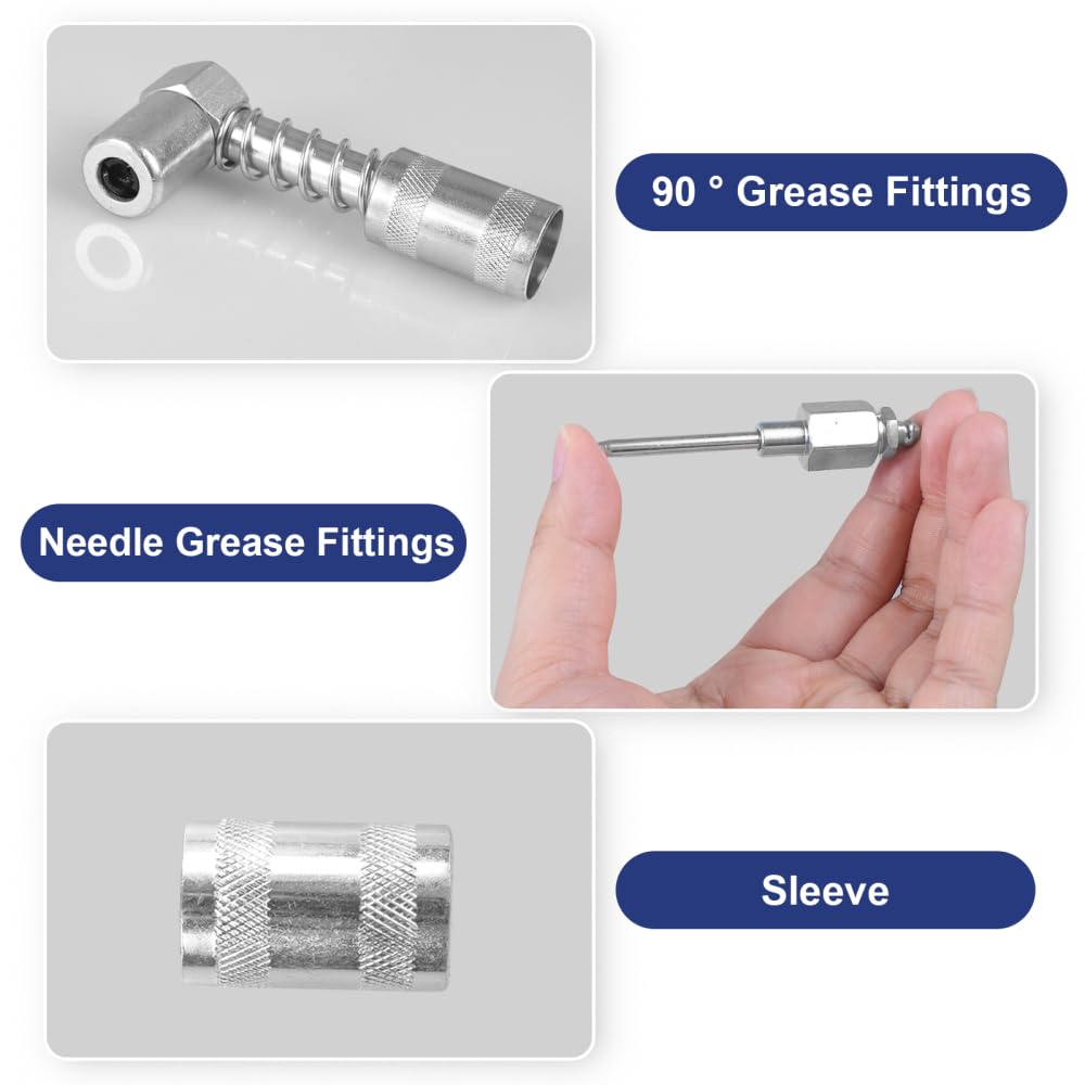 Grease Gun 90 Degree Adapter Lock N Lube Grease Gun Coupler OKYOUK ...