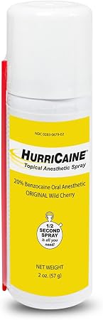 Amazon.com: HurriCaine 20% Benzocaine Oral Pain Relief Spray, Fast ...