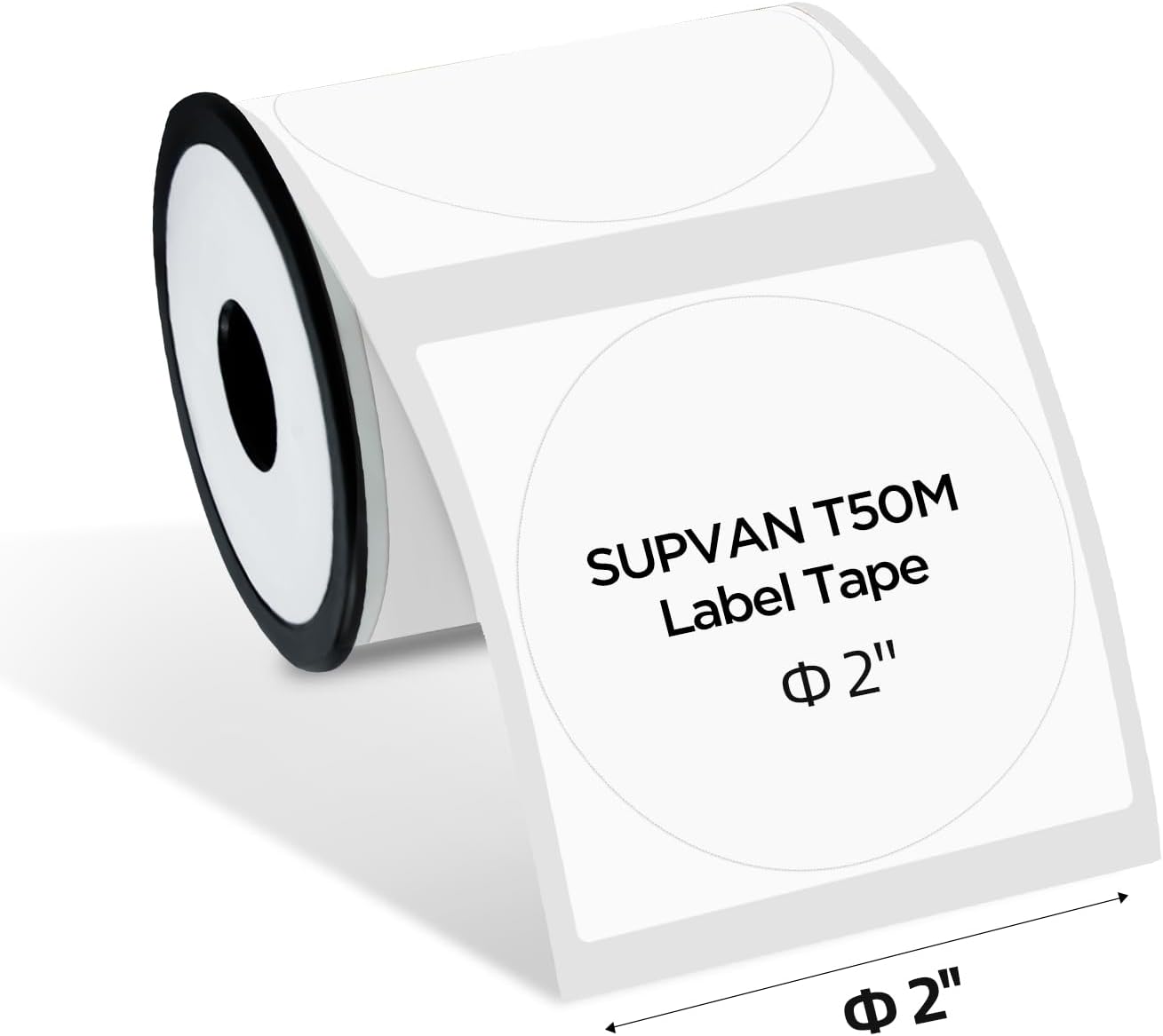 Label Maker Tape SUPVAN T50M Adapted Label Print Paper Refill White ...