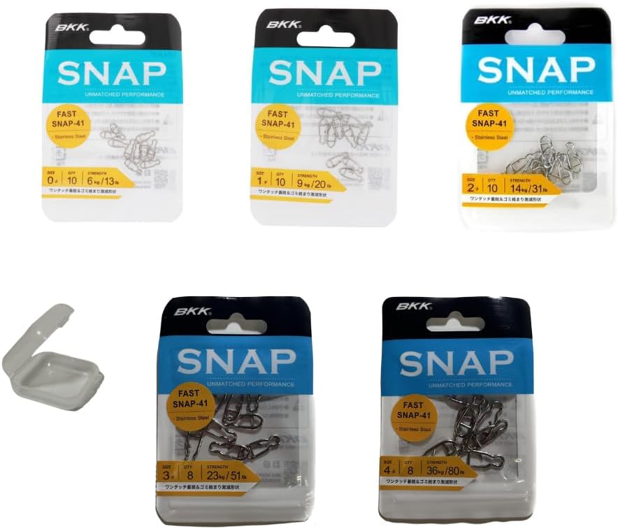 Amazon | BKK FAST SNAP-41 5種類セット (#0+#1+#2+#3+#4) ミニケース付属 | ノーブランド品 | フック・針