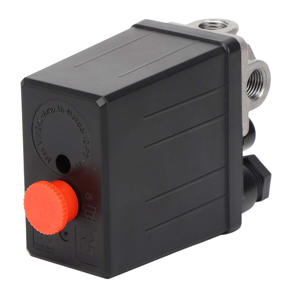 Buy Ac 220v Four-Way Heavy Duty Pressure Control Switch Compressor Pressure Switch Pressure ...