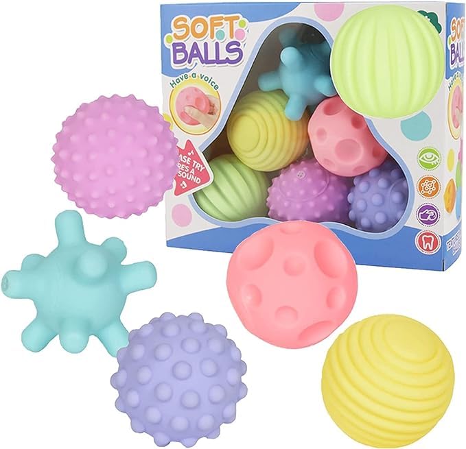 Tactile Sensory Ball, Textured Grasping Ball, Color Recognition ...