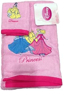 Amazon.com: Disney Princess Bath Towel and Washcloth Set : Home & Kitchen