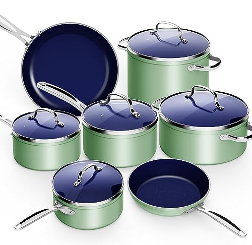 Snapklik.com : 12pc Forged Lightweight Cookware Set, G10 Healthy ...