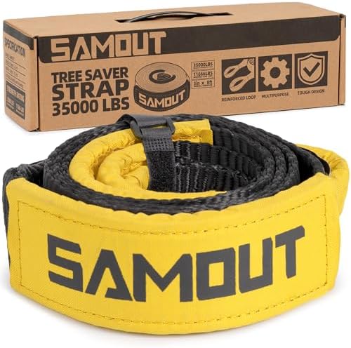 Amazon.com: SAMOUT Tree Saver Strap 3in x 8ft Lab Tested 35,000Lbs ...