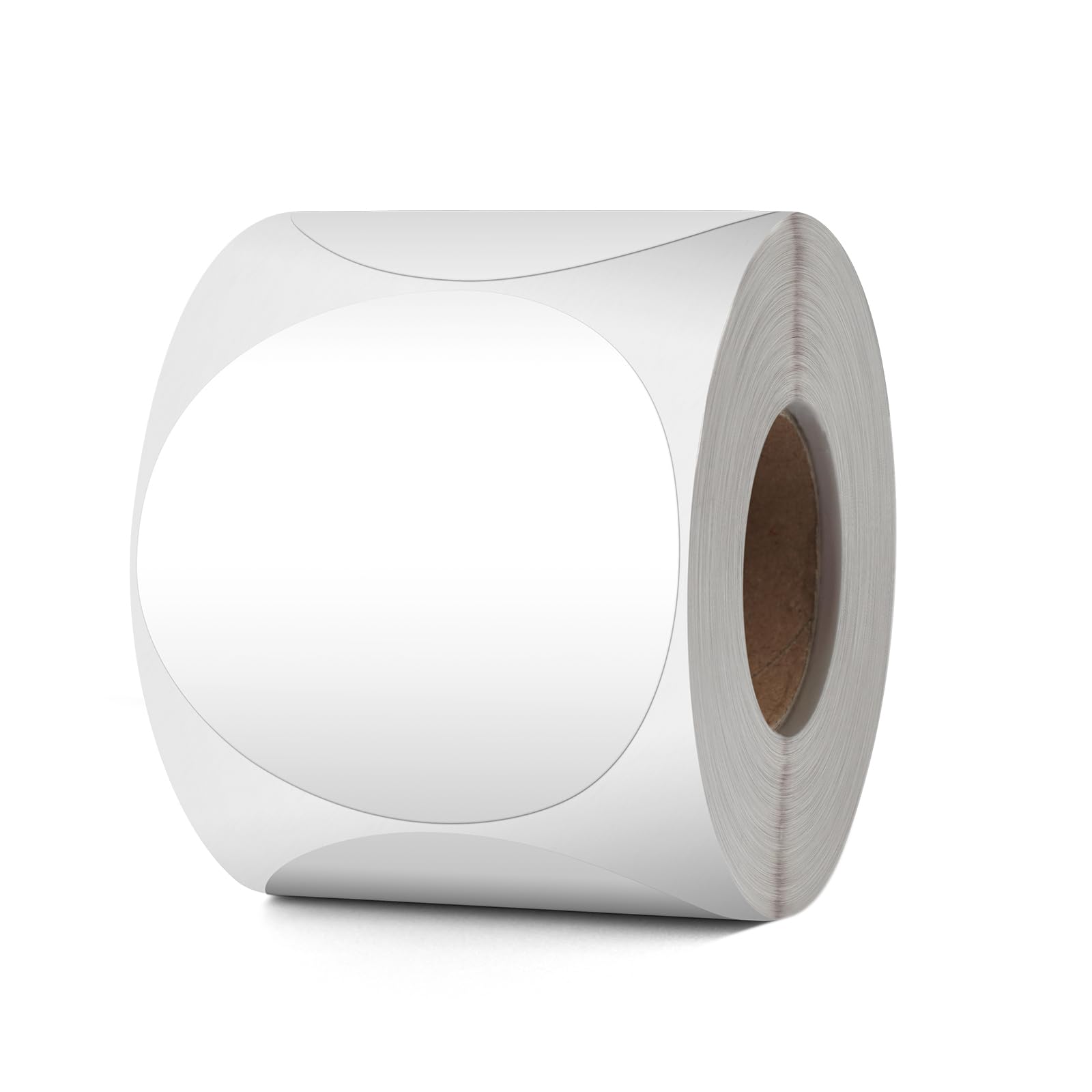Amazon.com : YIKIADA White Circle Thermal Labels Vinyl 3 Inch Self ...