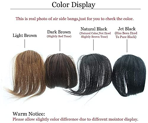 Thick Side Bangs Real Human Hair Bangs Clip In Side Bangs Straight ...