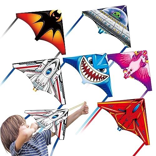 6 Pcs Mini Kite for Kids Adults, Finger Launcher Kites for Kids Age 3-5 ...