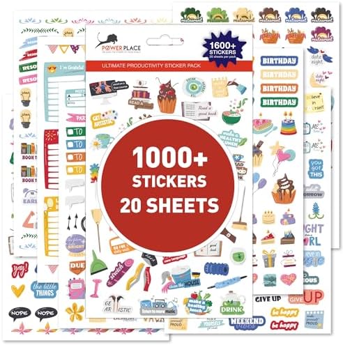 Amazon.com: Ultimate Productivity Stickers for Planner - Comprehensive ...