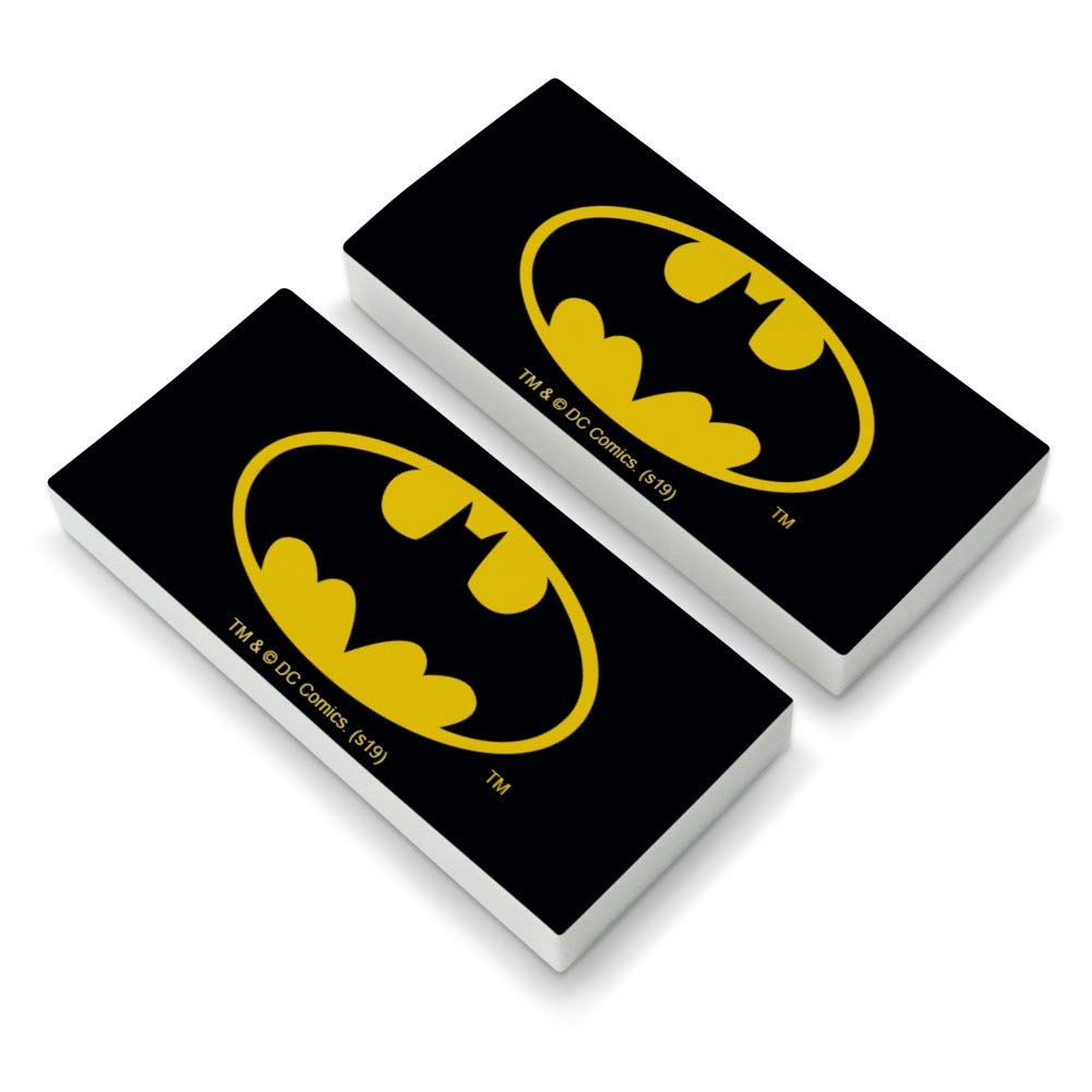 Amazon.com: Batman Classic Bat Shield Logo Eraser Set of 2 : Toys & Games