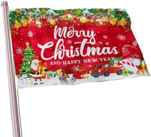 Amazon.com : REIDFERR Merry Christmas Flag 3x5 Outdoor Double Sided ...