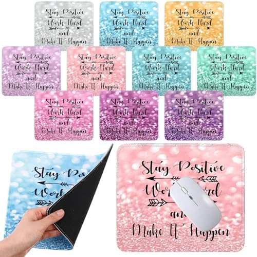 Amazon.com: Lingvee 30 Pcs Inspirational Quote Mouse Pad Motivational ...