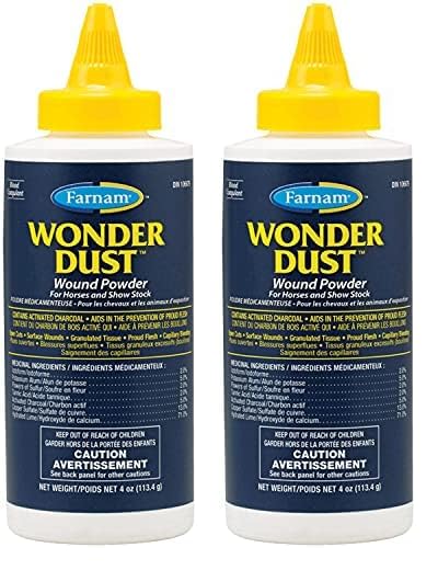 Amazon.com : Farnam Wonder Dust Wound Powder for Horses and Show Stock ...