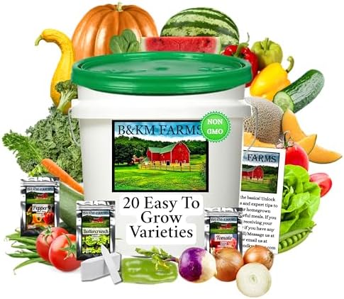 Amazon.com : Beginner Survival Seed Vault: 20,000+ Heirloom & Non-GMO ...