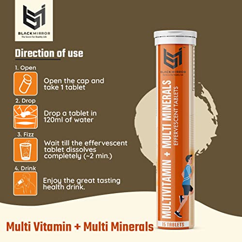 BLACK MIRROR MULTIVITAMIN MULTIVITAMIN effervescent tablets FOR STAMINA ...